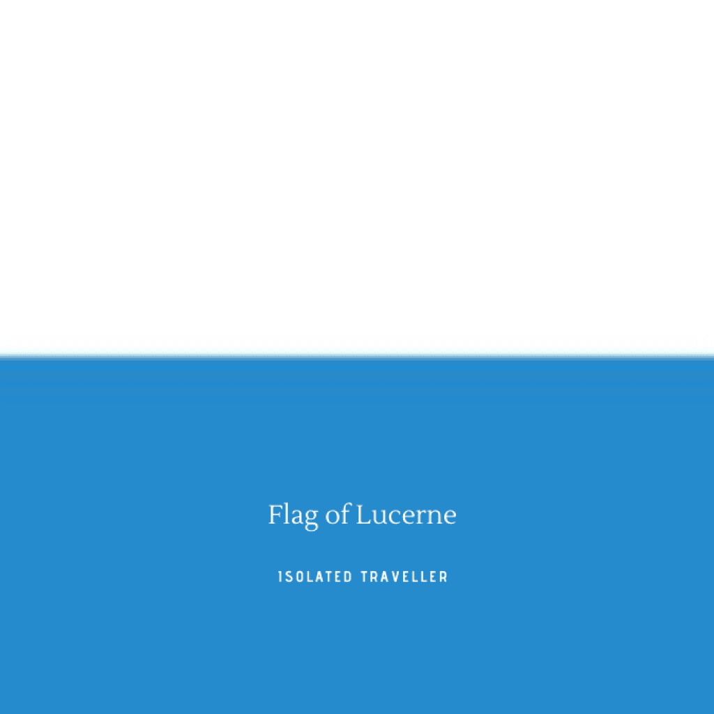 Flag Of Lucerne | Isolated Traveller