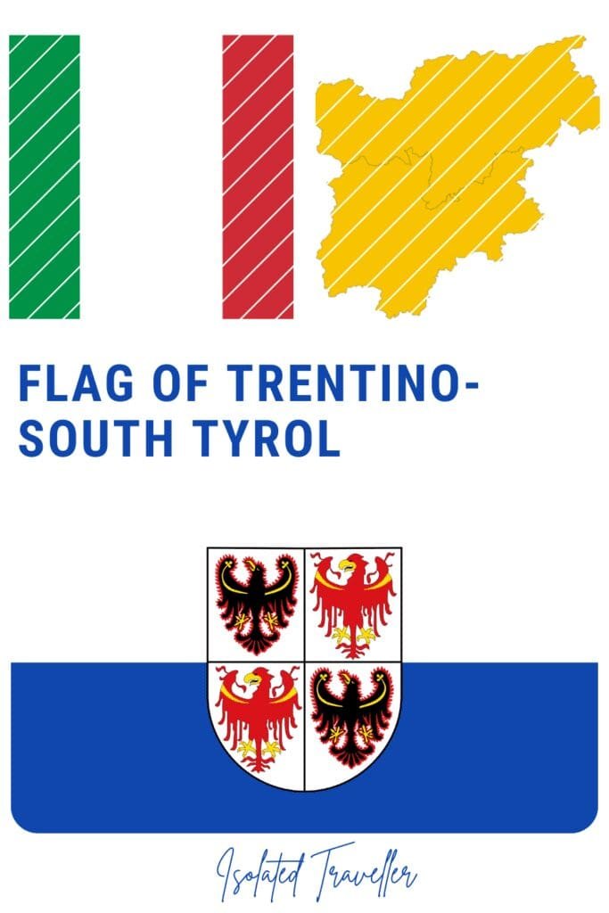 Flag Of Trentino-South Tyrol | Isolated Traveller